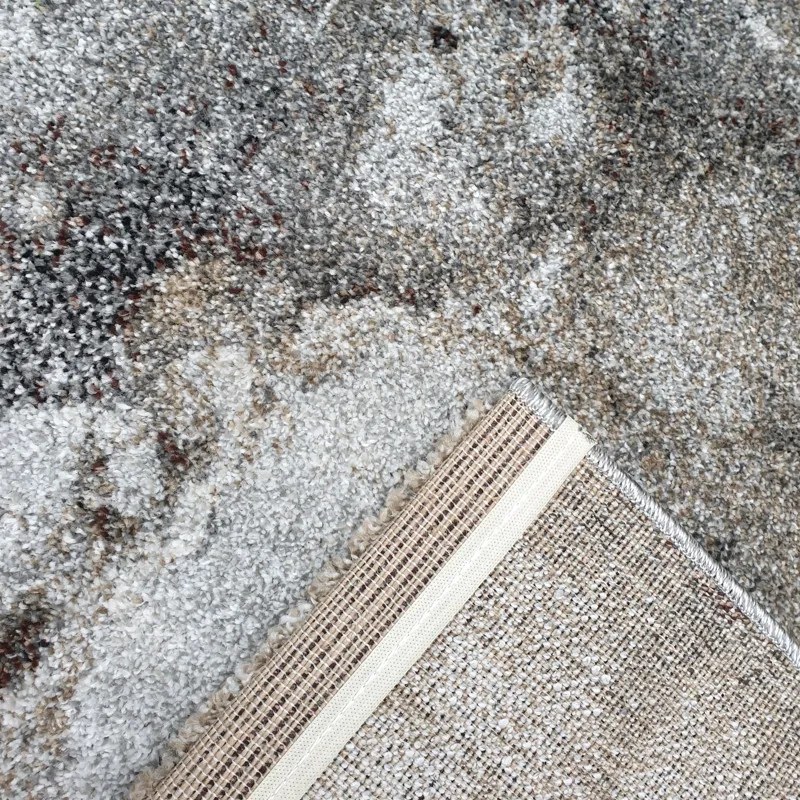 Spoltex, Kusový koberec Universe 841-86 grey/beige, 80x150, šedá, obývací pokoj