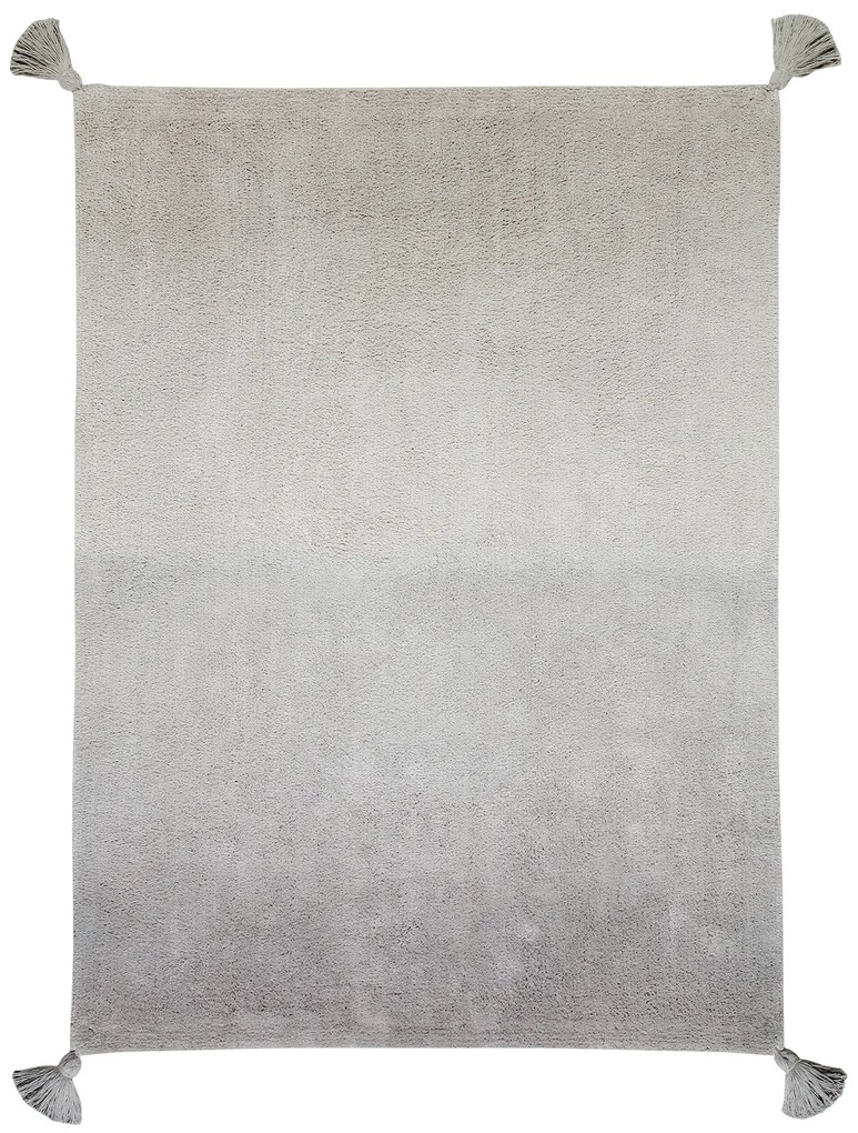 Lorena Canals, Přírodní koberec, ručně tkaný Ombré Dark Grey - Grey, 120x160, šedá, obývací pokoj