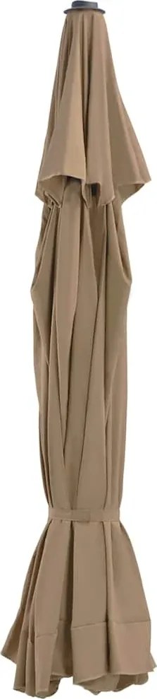 Náhradní potah na zahradní slunečník taupe 515 cm 312541