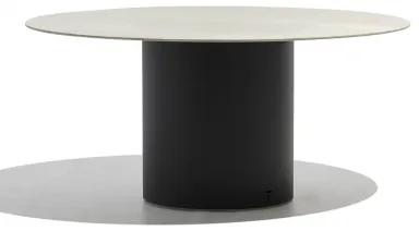 Branta jídelní stůl Ø160 černé oxido perlově bílá Todus