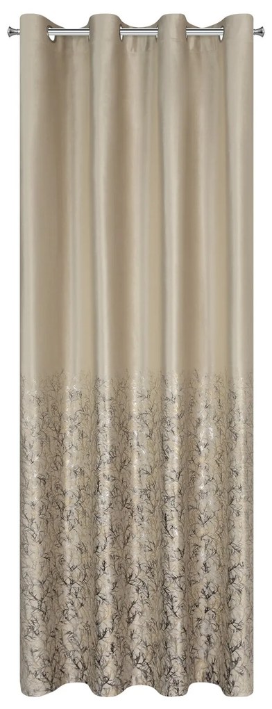 ZATEMŇOVACÍ ZÁVĚS NA KROUŽCÍCH TORI 140X250 CM VZOROVANÁ