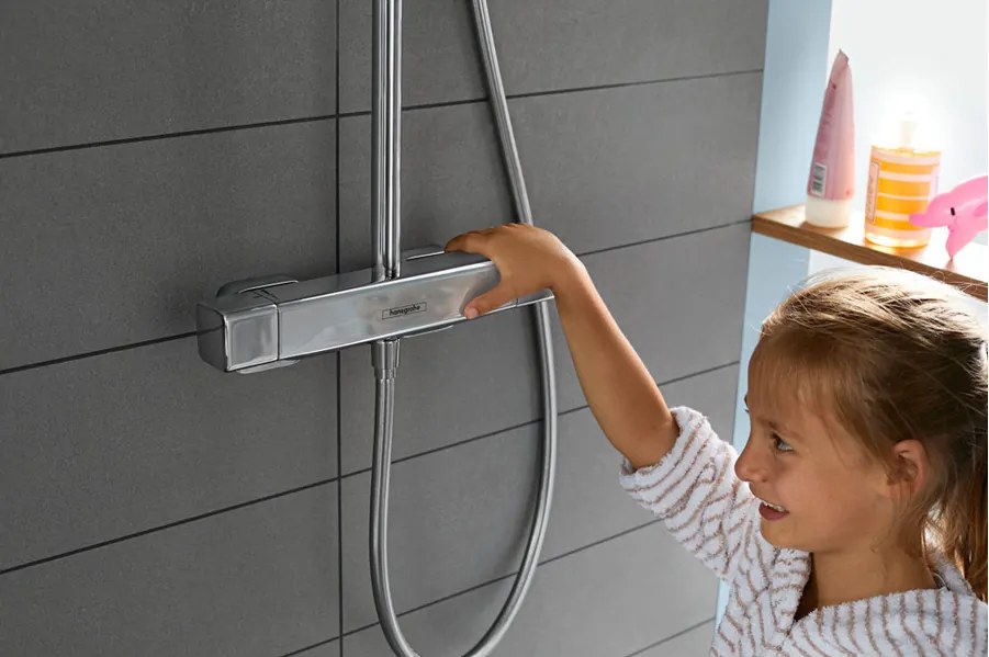 Hansgrohe Croma E - Showerpipe 280 1jet se sprchovým termostatem, chrom, HAN-27630000