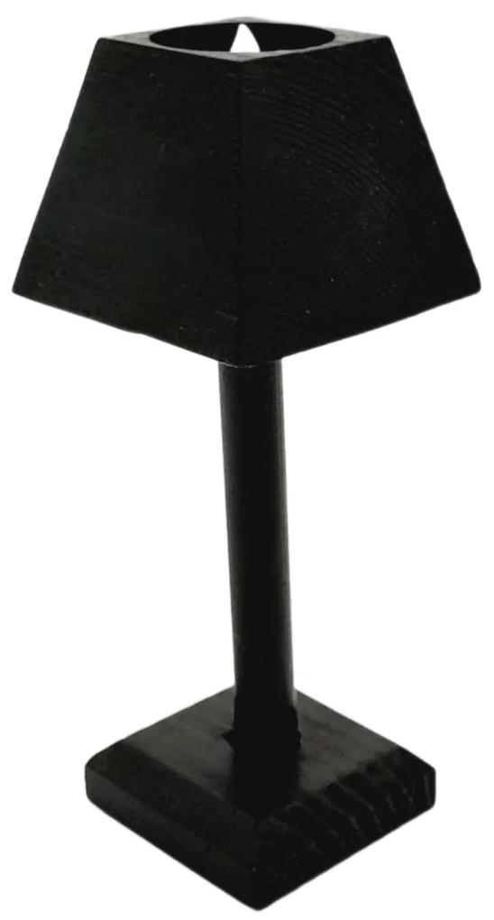 Dekorace Dřevo výrobky Dřevěná lampička s LED svíčkou 23/C