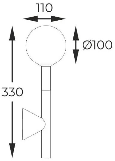 Zuma Line W0574-01B-SDFZ - Nástěnné svítidlo ARCTURUS 1xG9/4W/230V černá