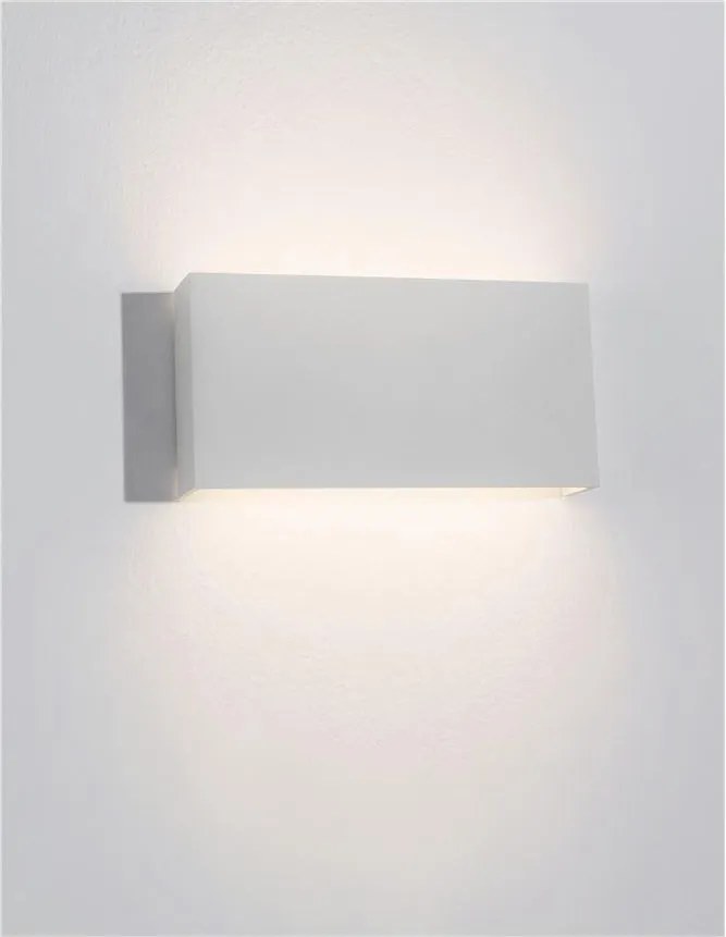 NV 9262111 Venkovní nástěnné svítidlo MILE bílý hliník a sklo LED 2x5W 3000K 100-240V 102st. IP54 světlo nahoru a dolů - NOVA LUCE