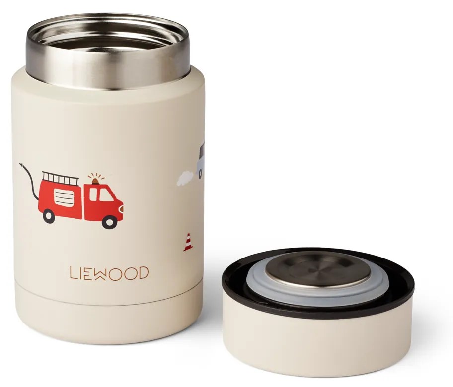 Liewood Dóza na jídlo Nadja Emergency vehicle Sandy 250 ml