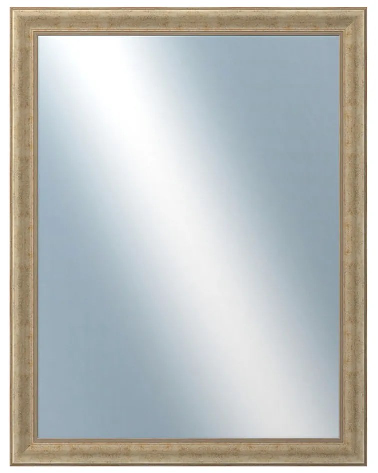 DANTIK - Zarámované zrcadlo - rozměr s rámem cca 70x90 cm z lišty KŘÍDLO malé zlaté patina (2774)
