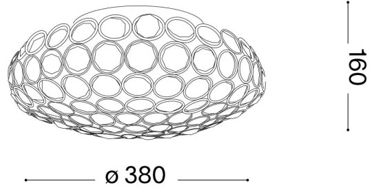 Ideal Lux - LED Křišťálové stropní svítidlo KING 5xG9/3W/230V pr. 38 cm chrom