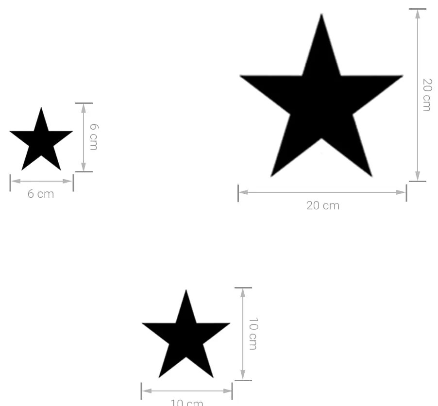Nástěnné samolepky HVĚZDIČKY do dětského pokoje Zvolte barvu: Světle fialová