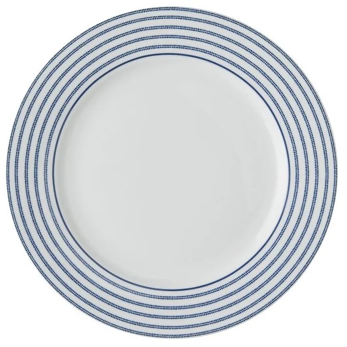Dezertní talíř Candy Stripe blue 20cm, Laura Ashley UK