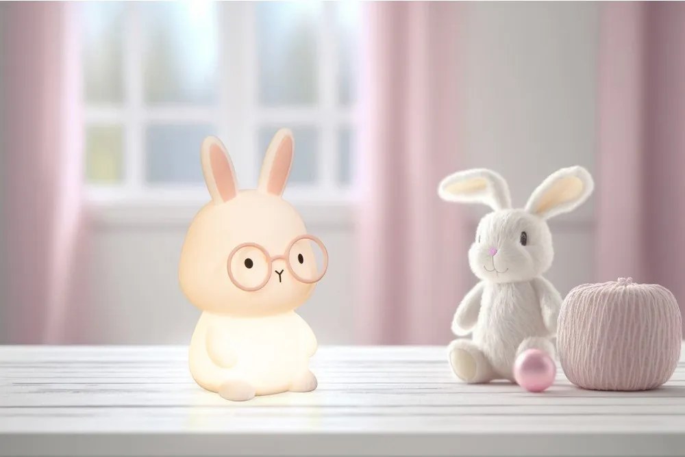 Světle růžové dětské noční světlo Josie – Fischer & Honsel