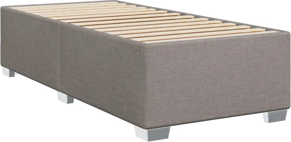 Box spring postel s matrací taupe 90x190 cm textil 3290340