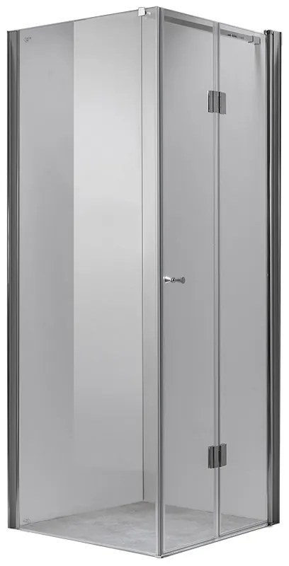 BPS-koupelny Čtvercový sprchový kout HYD-SK1180A 80x80 chrom/transparent - bez vaničky