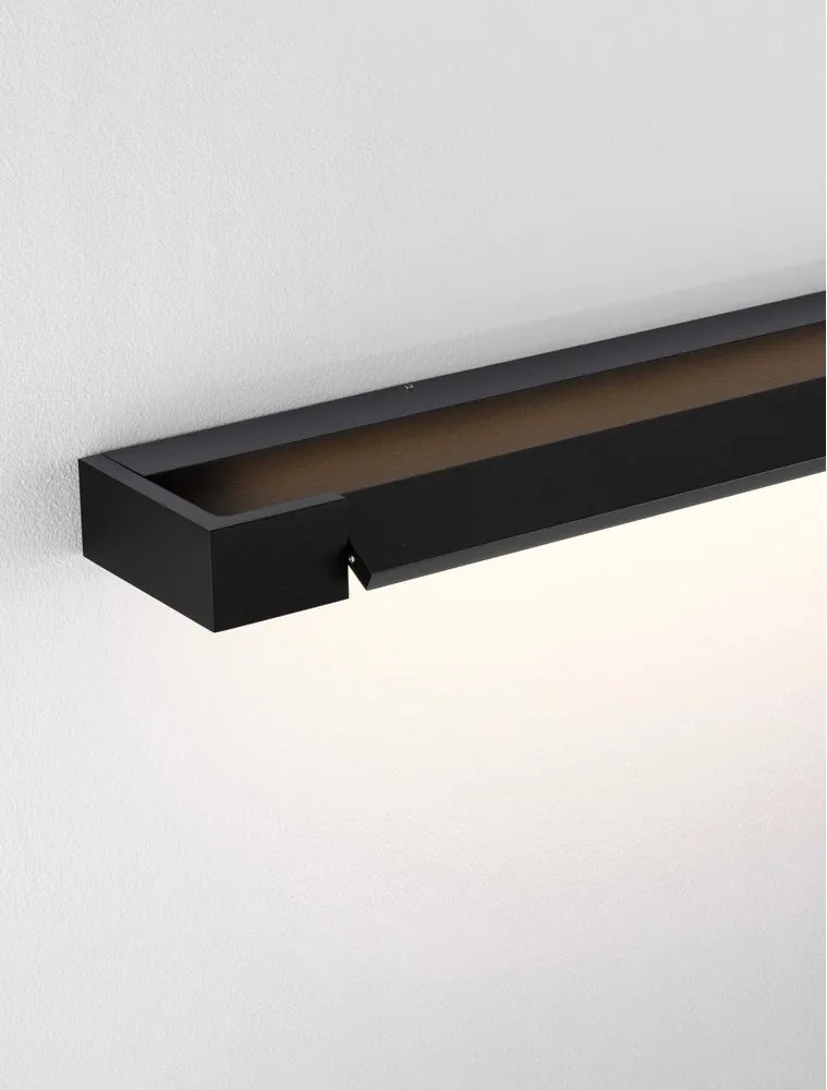 Matně černé hliníkové LED nástěnné svítidlo Arga – Nova Luce