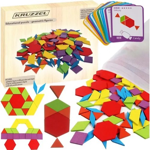 Vzdělávací puzzle - geometrické obrazce