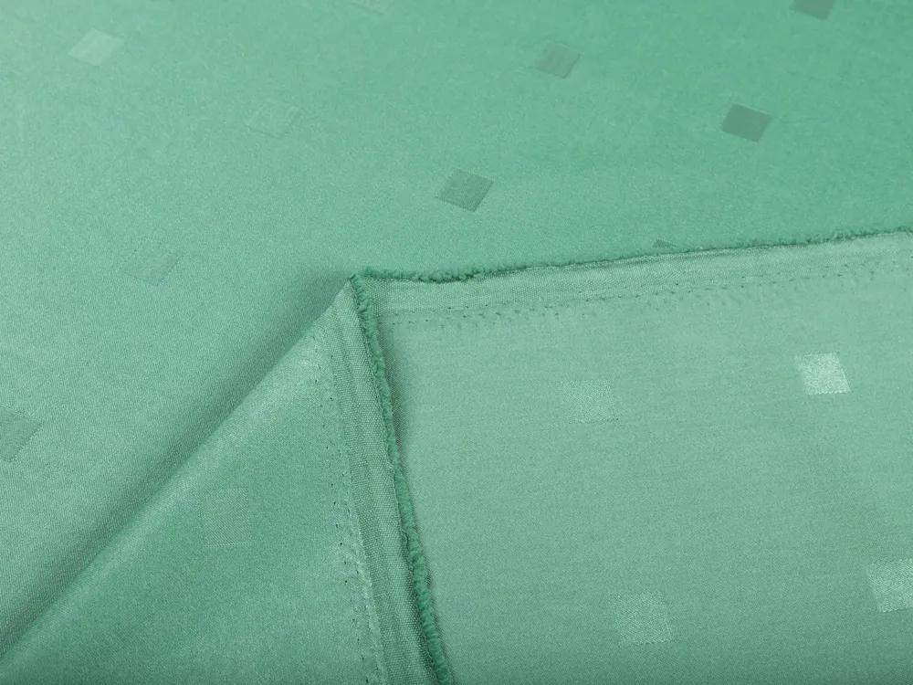 Biante Dekorační závěs PM-023 Čtverečky na světle zeleném 140x150 cm