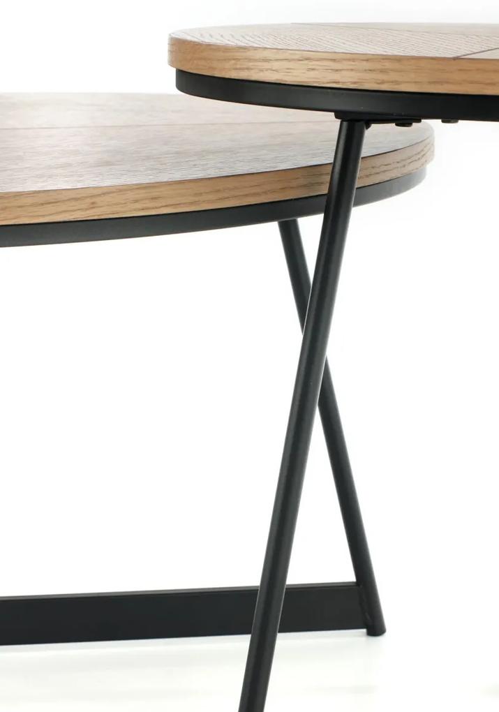 Konferenční stolek Rika dub/černý