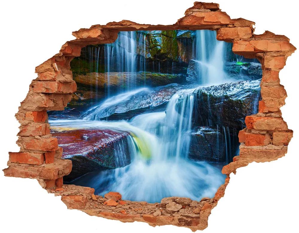 Wallmuralia Nálepka fototapeta 3D Tropický vodopád 90x70 cm