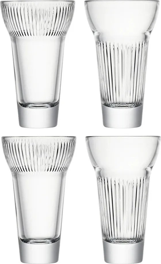 Skleničky v sadě 4 ks na panáky 220 ml Mix – La Rochére