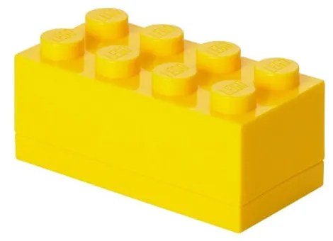 Žlutý úložný box mini LEGO®