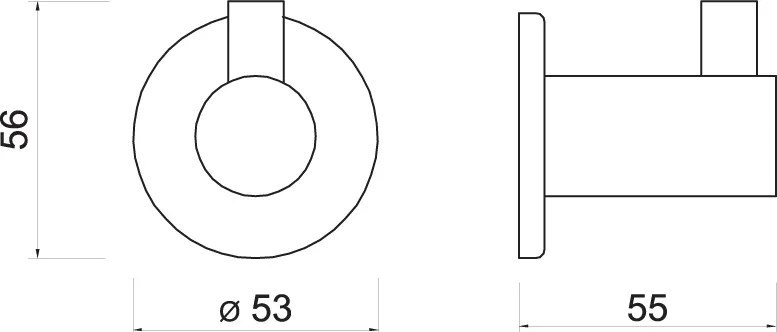 Ferro Smile jednoháček SMILE, chromová, ASM05