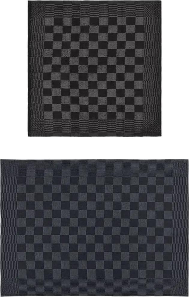 vidaXL Kuchyňské utěrky 20 ks modré a bílé bavlna [136286] Barva: Černobílý