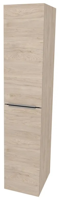 Mereo Mailo, koupelnová skříňka vysoká 170 cm, chrom madlo, Multidecor, Light Rock Hickory CN594LPLRH1