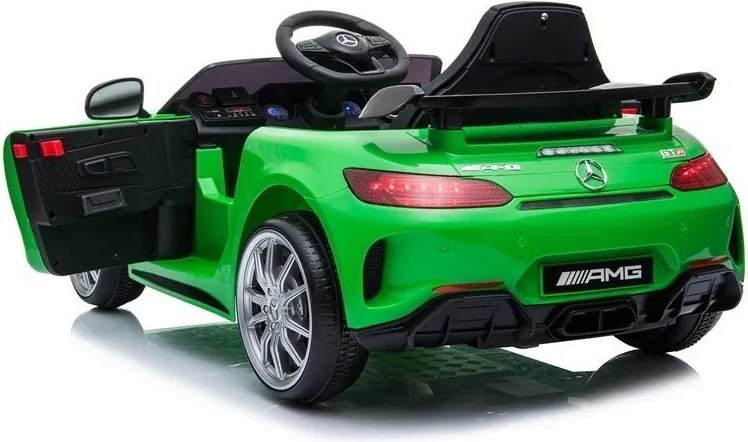 LEAN CARS Elektrické autíčko Mercedes GTR zelené, LED, MP3