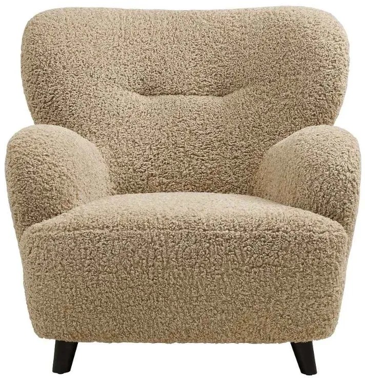 Designové křeslo Uruchillay světle hnědé
