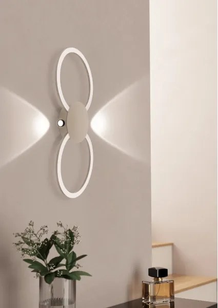 Eglo 902127 - LED Nástěnné svítidlo VENTICELLO LED/20W/230V + LED/0,91W béžová
