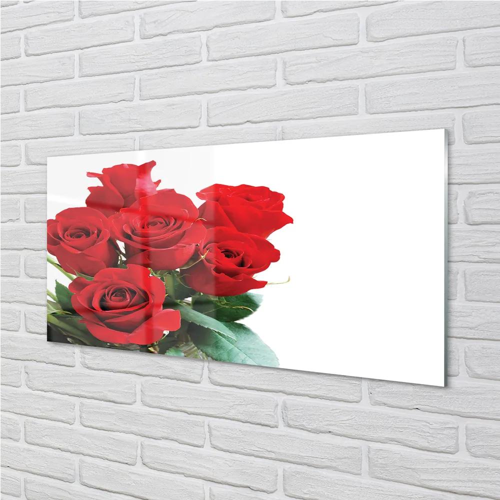 akrylový obraz Kytice růží 140x70 cm
