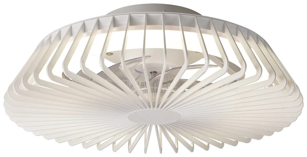 Mantra Himalaya Mini, ventilátor se svítidlem LED 70W 2700-5000K, dálkový ovladač, bílá, průměr 53cm