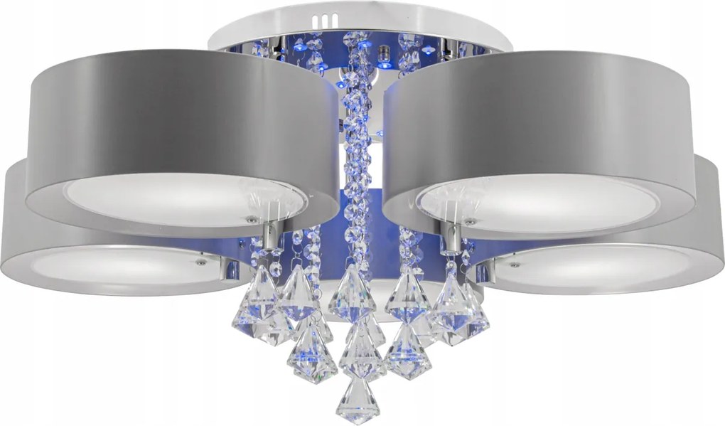 Stropní svítidlo glamour DRS8006/5 8C Grey 27 Led šedá