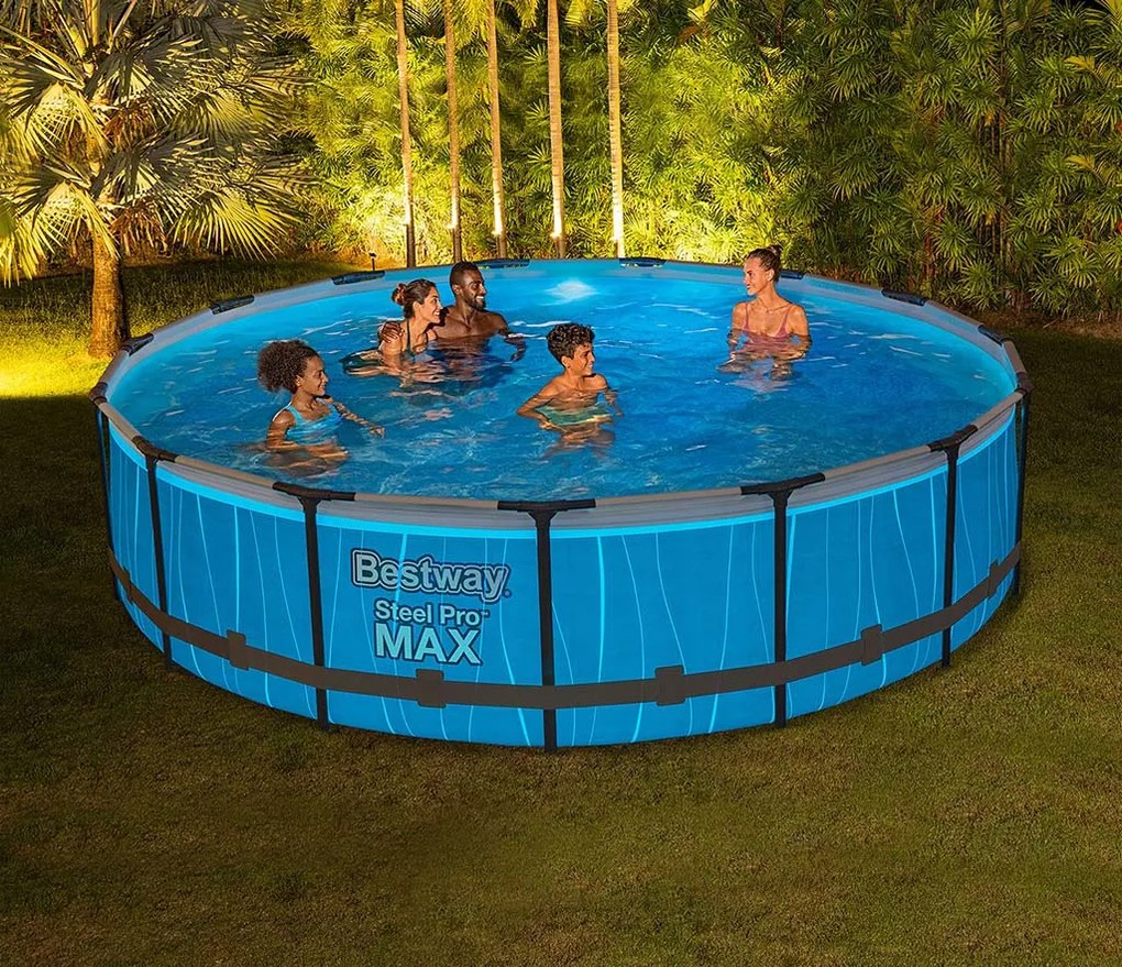 BESTWAY Steel Pro Max Bazén 457 x 107 cm, kartušová filtrace 561GD