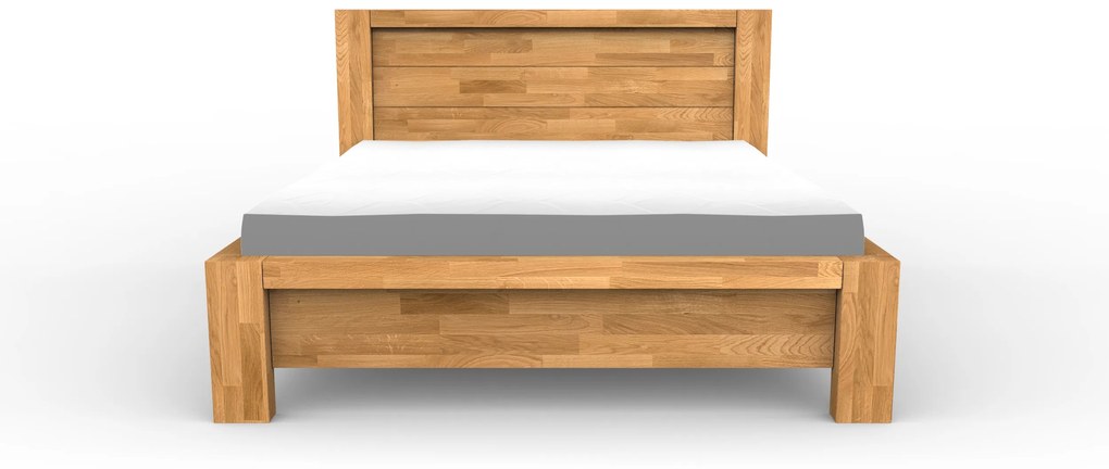 Masivní postel IMPERIAL - Solwo Design Dřevo a odstín oleje: BUK Cink - Olej odstín BO103, Rozměr spací plochy: 140x200