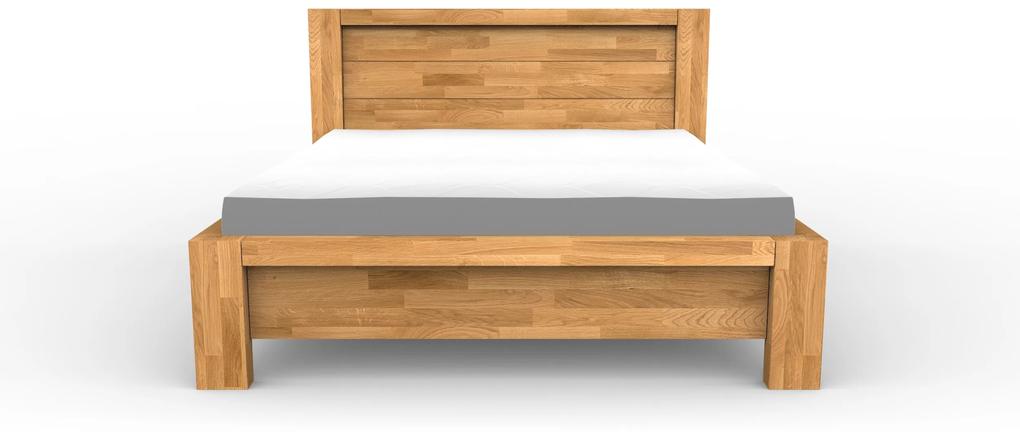 Masivní postel IMPERIAL - Solwo Design Dřevo a odstín oleje: BUK Cink - Olej odstín BO104, Rozměr spací plochy: 180x200