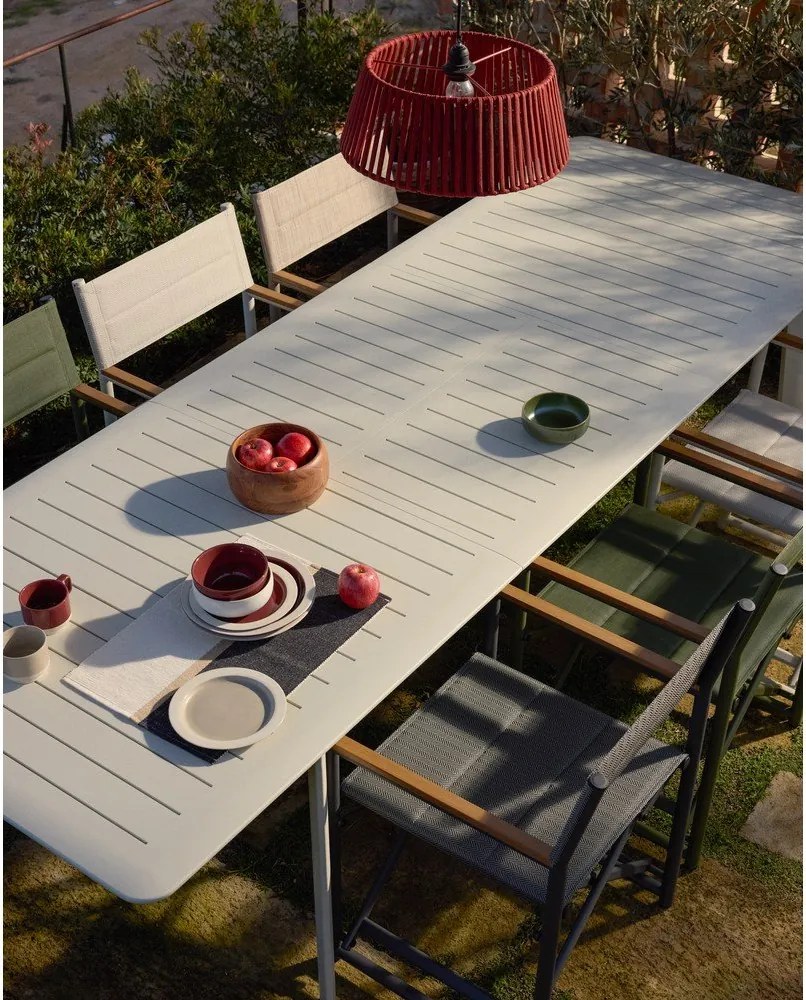 Kovový zahradní jídelní stůl 100x205 cm Brela – Kave Home