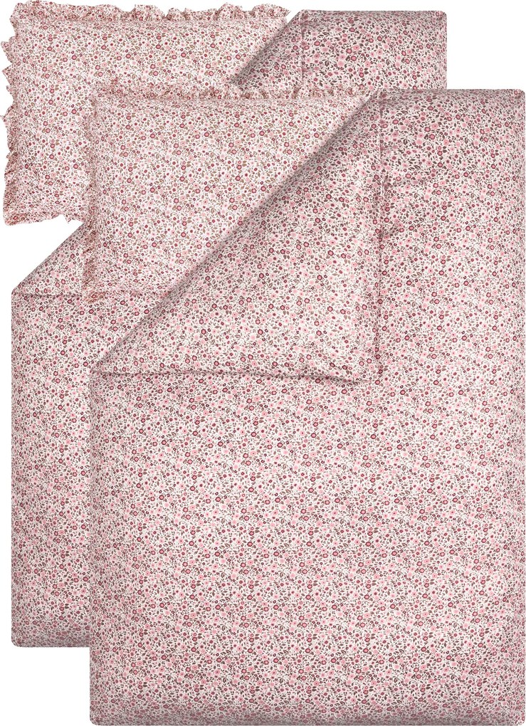 Livarno® Sada ložního povlečení z mikrovláknitého saténu, 140 x 200 cm, 70 x 90 cm, 2dílná, květiny
