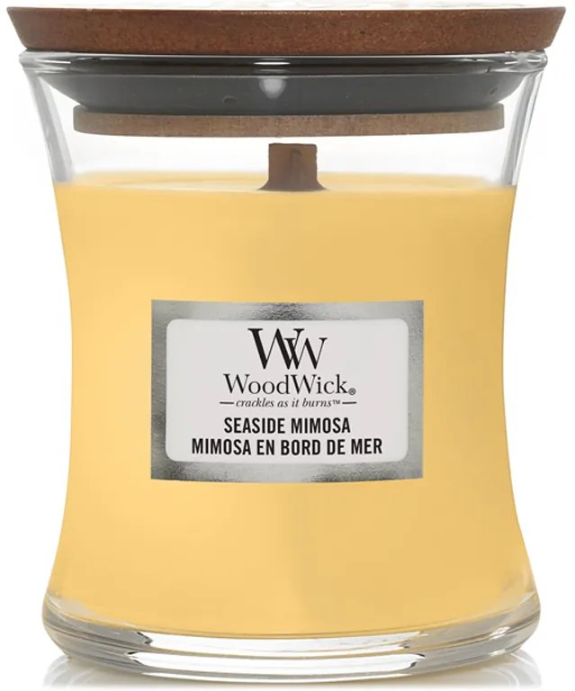 WoodWick – svíčka Seaside Mimosa (Mimóza na pobřeží) Velikost: střední 275 g