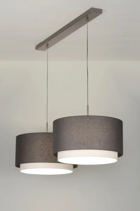 Závěsné designové svítidlo nad stůl Napolitana Grey Duo
