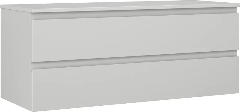 Mexen Orio, koupelnová skříňka 120 cm s horní částí, 2 zásuvky, šedá manta, 91A10-12047-2-BFFC62