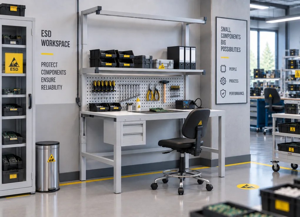 Enprag Antistatický výškově stavitelný stůl Enprag SPEXESD157_2