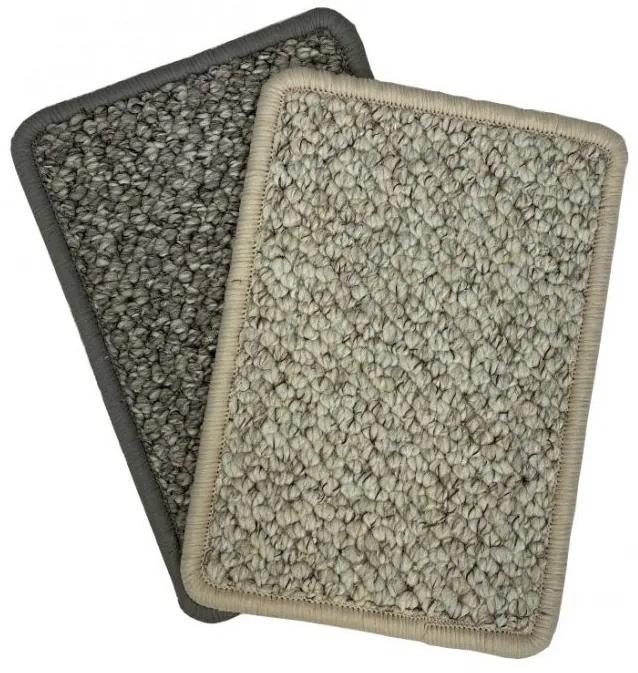 Vopi | Kusový koberec Wellington šedý - 1 m2 s obšitím