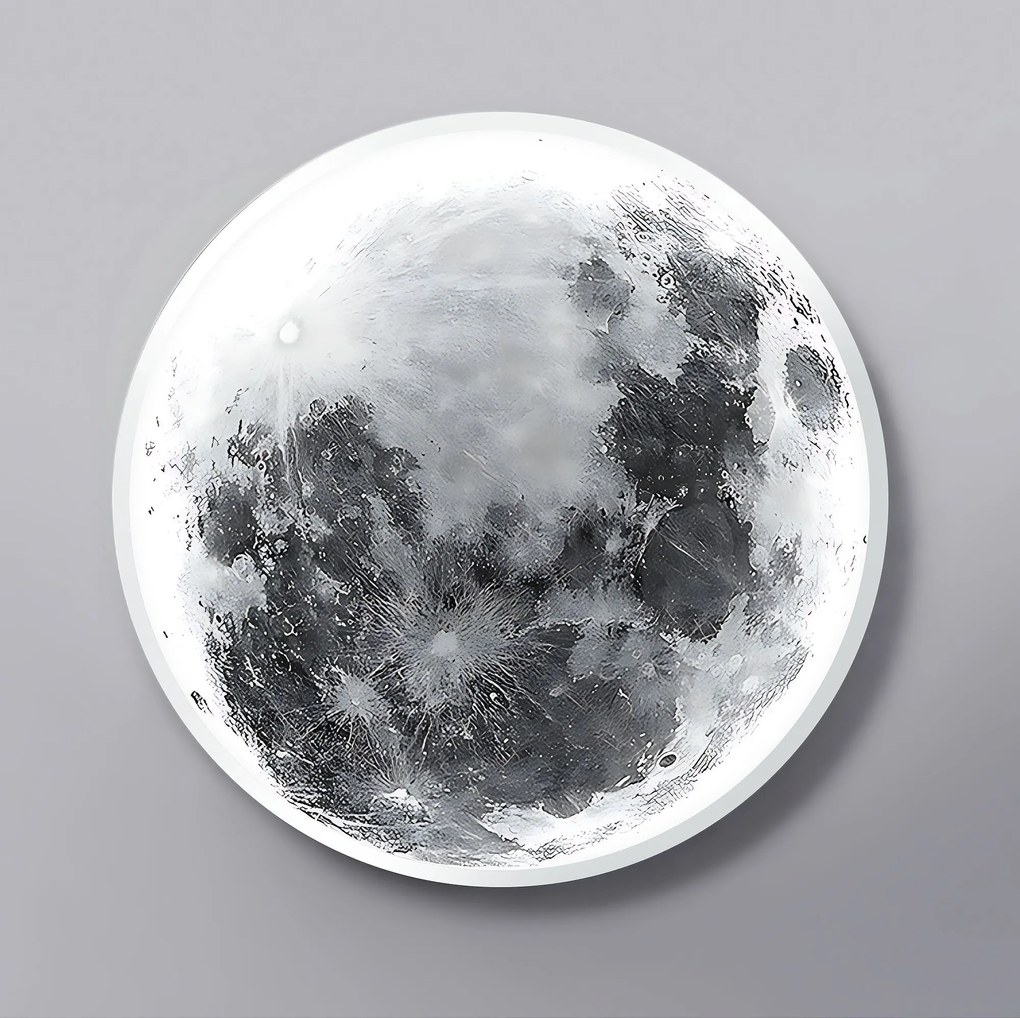 Toolight Moon, LED nástěnné svítidlo 50cm, 35W, 4000K, APP1806-CW, OSW-04352