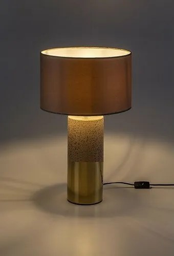 Rabalux 74219 dekorativní keramická stolní lampa Yelda, hnědá