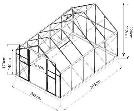 Skleník KOMFORT 9000 STRONG - 22