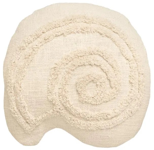 SCANquilt polštářek ŠNEK smetanová vánoční dekorace