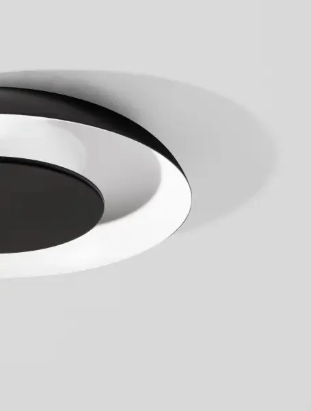 LED stmívatelné černo-bílé designové stropní svítidlo Epos
