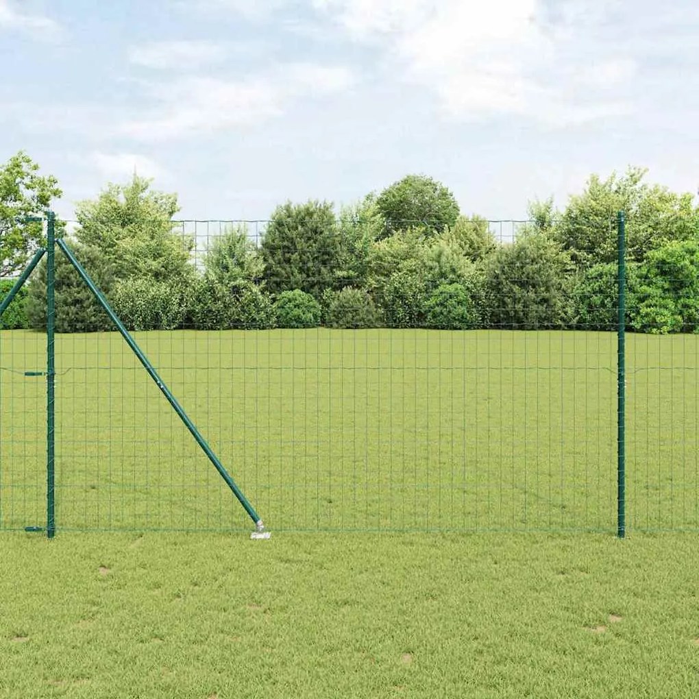 Evropský plot se hroty 10 x 1,6 m Ocel potažená PVC Zelená 3350618