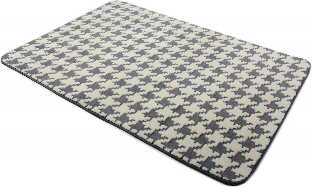 Tutumi Plyšový koberec 3D 140 x 200 cm - Šedý